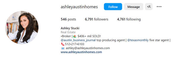 22 Instagram Bio Examples for Real Estate Agents in 2023 - Hooquest